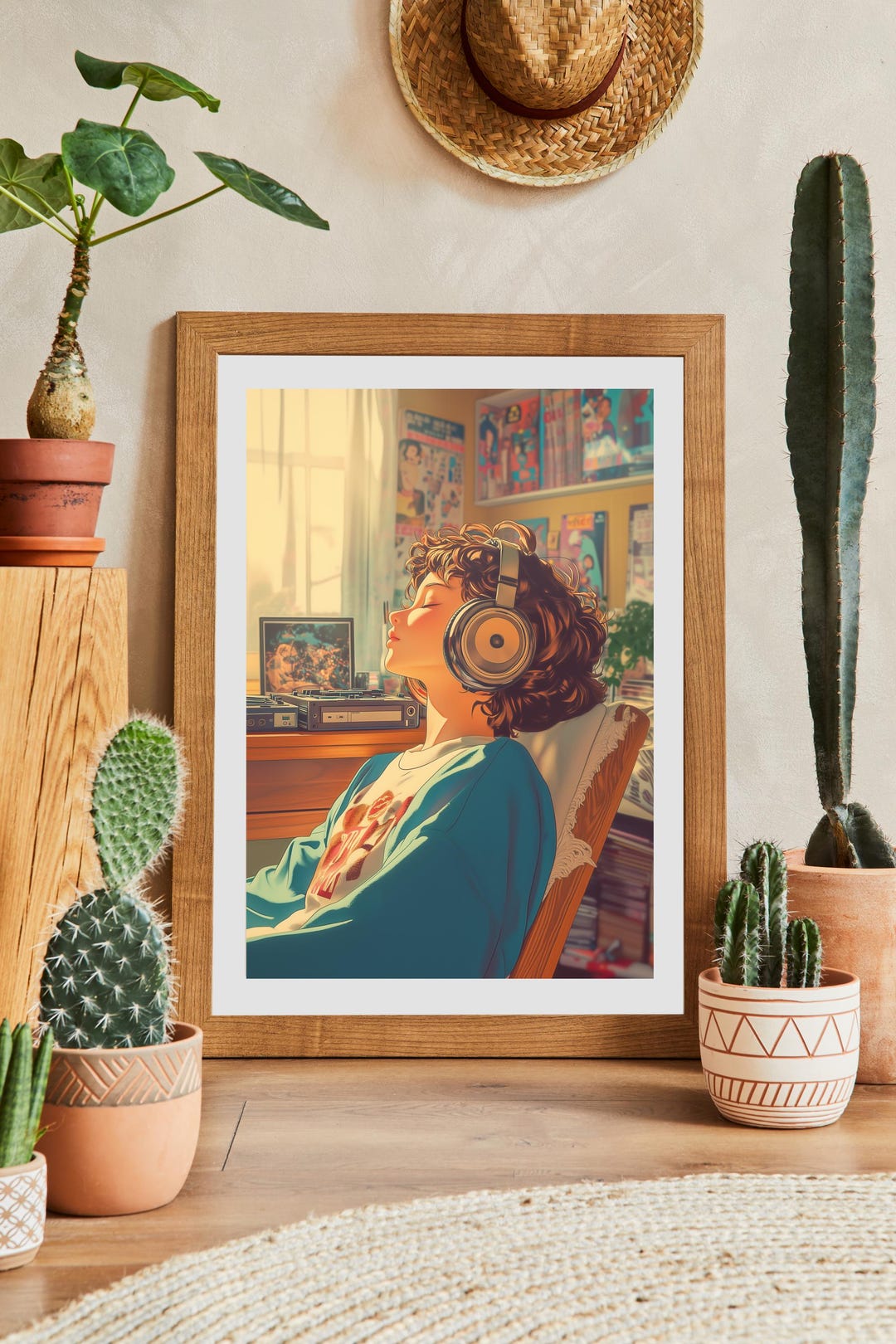 Retro Anime Aesthetic Poster – Vintage 80s Japanese Animation Style ...