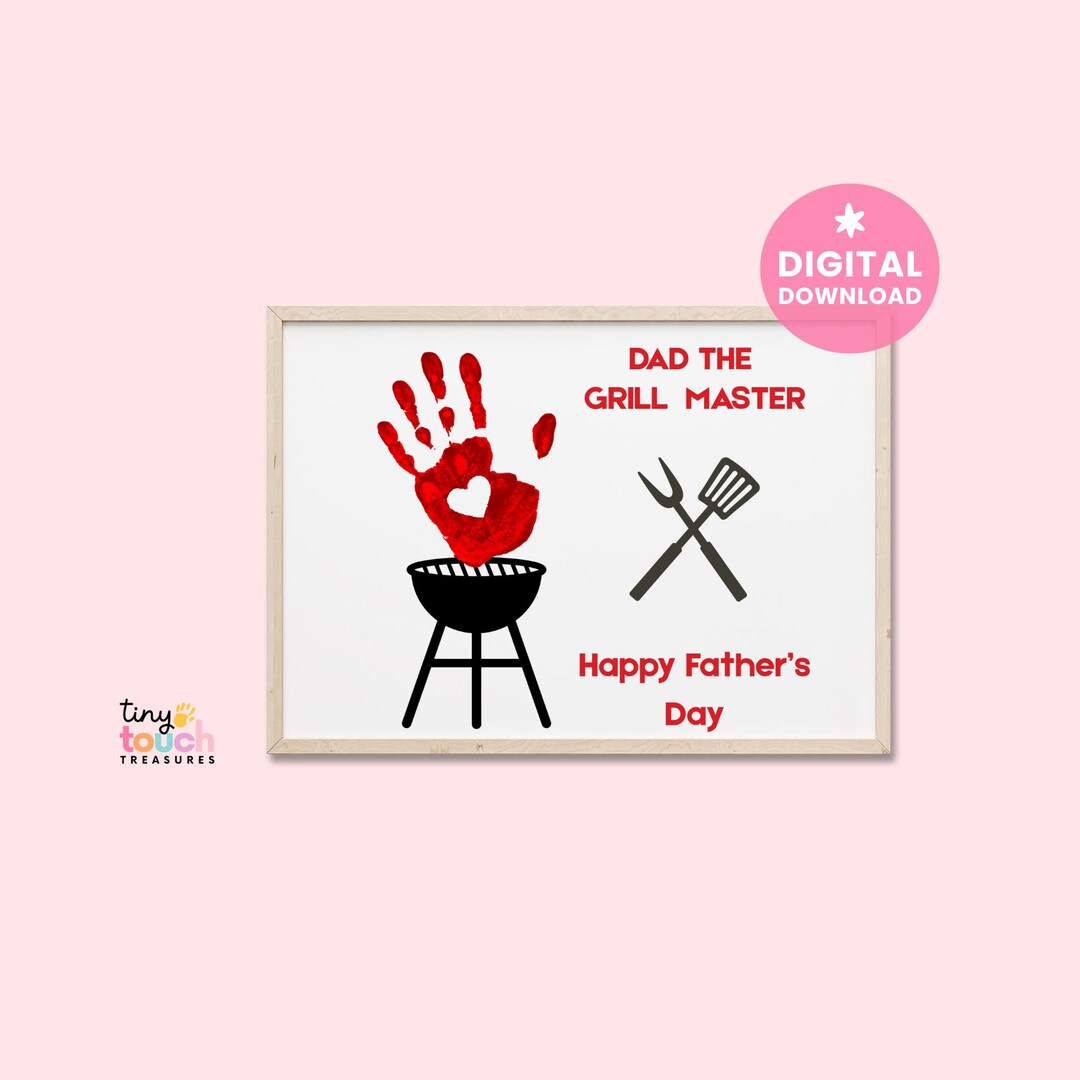 Father's Day Handprint. Grill Master Father's Day Handprint. Daddy ...