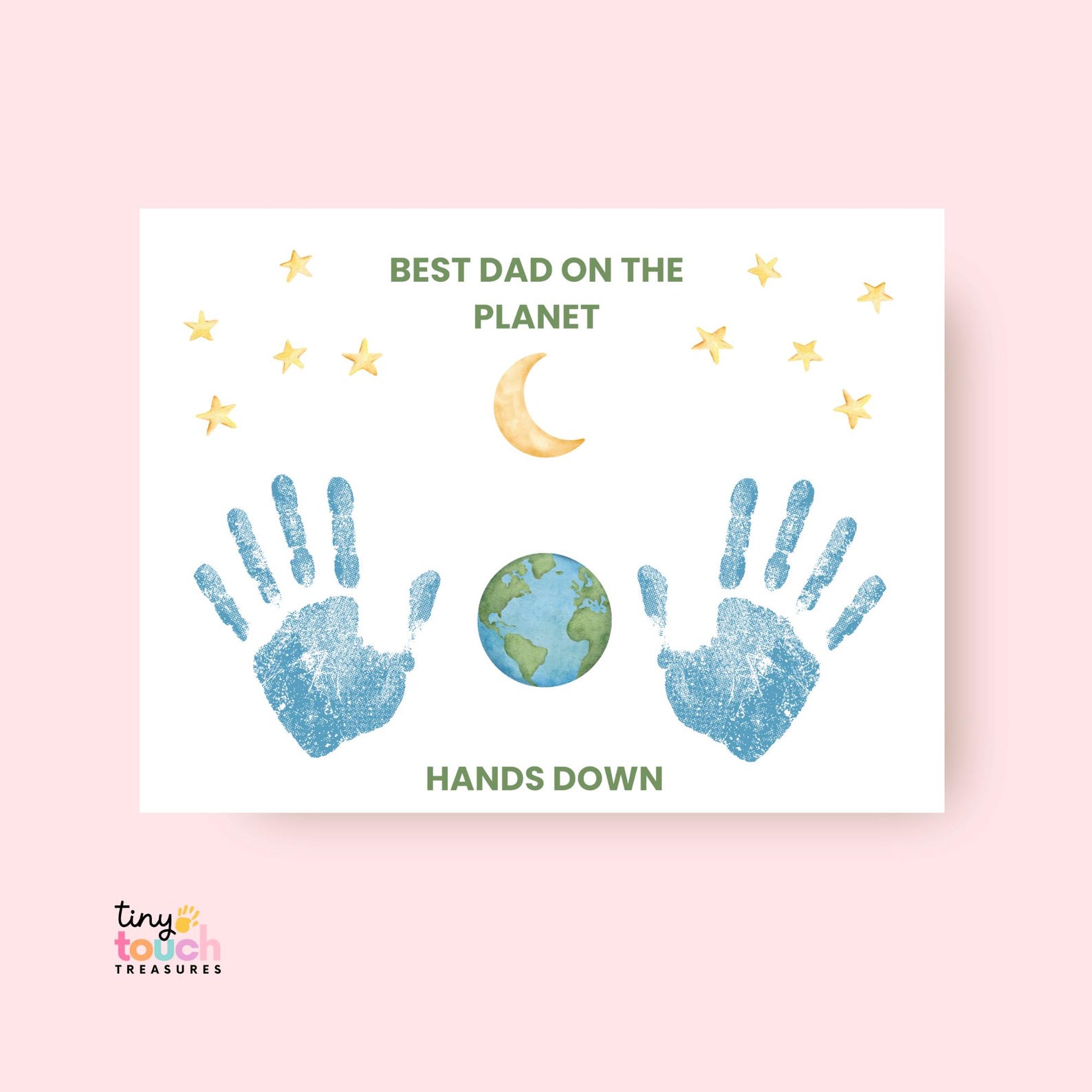 Father’s Day Handprint Craft Kit – Kids DIY Gift for Dad, Unique Memory ...