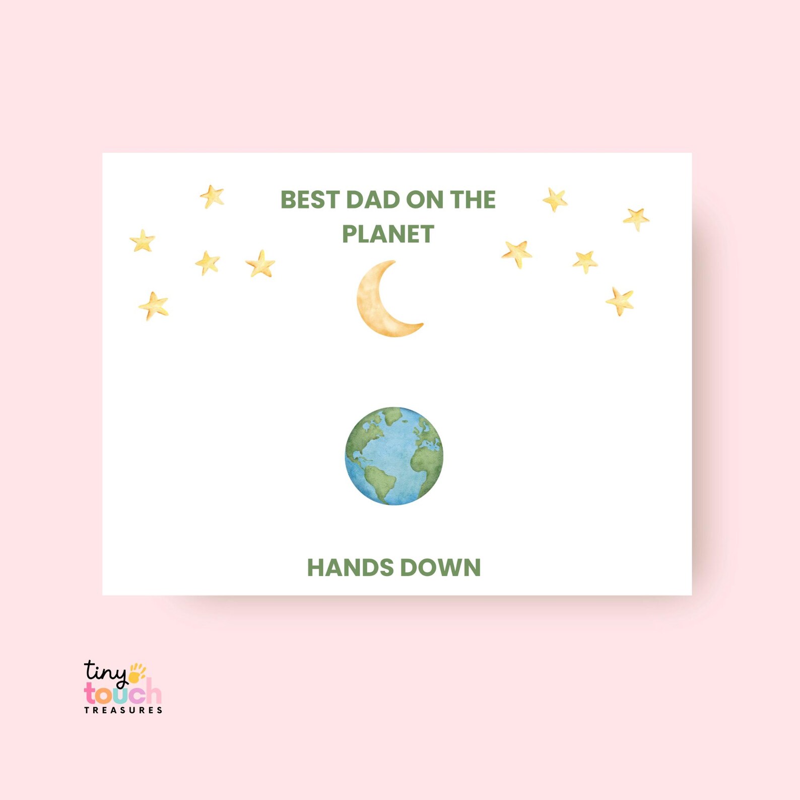 Father’s Day Handprint Craft Kit – Kids DIY Gift for Dad, Unique Memory ...