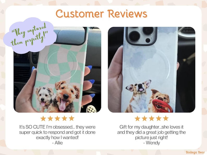 Custom Pet Portrait Phone Case, Watercolor Dog Art, iPhone Samsung ...