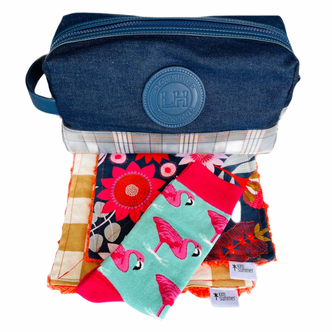 Levi Denim Gift Set -handmade Cotton Face Washers, Novelty Flamingo ...