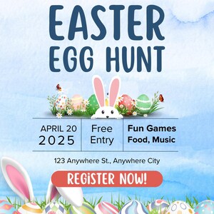 Easter Event Flyer - Etsy