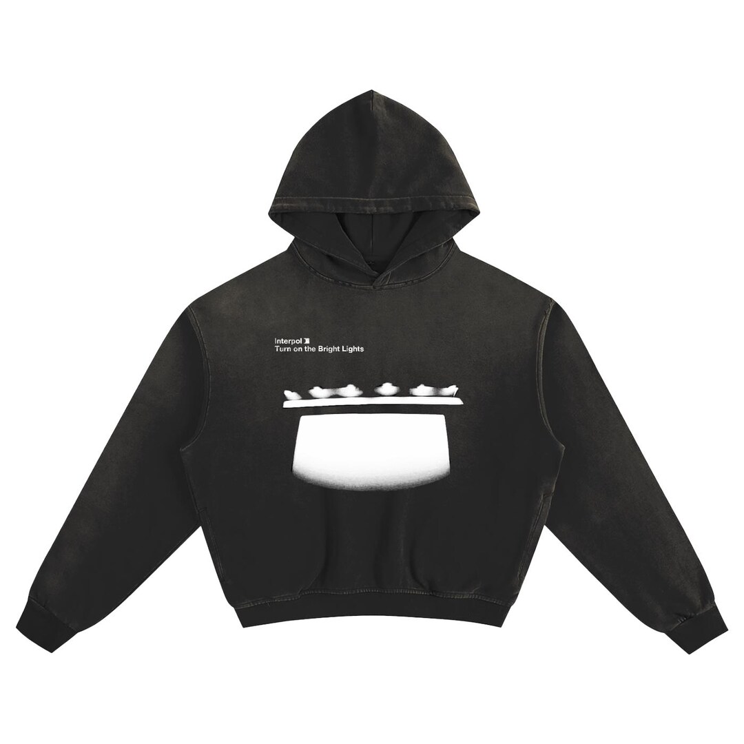 Interpol Turn on the Bright Lights Vintage Hoodie 100% Cotton - Etsy