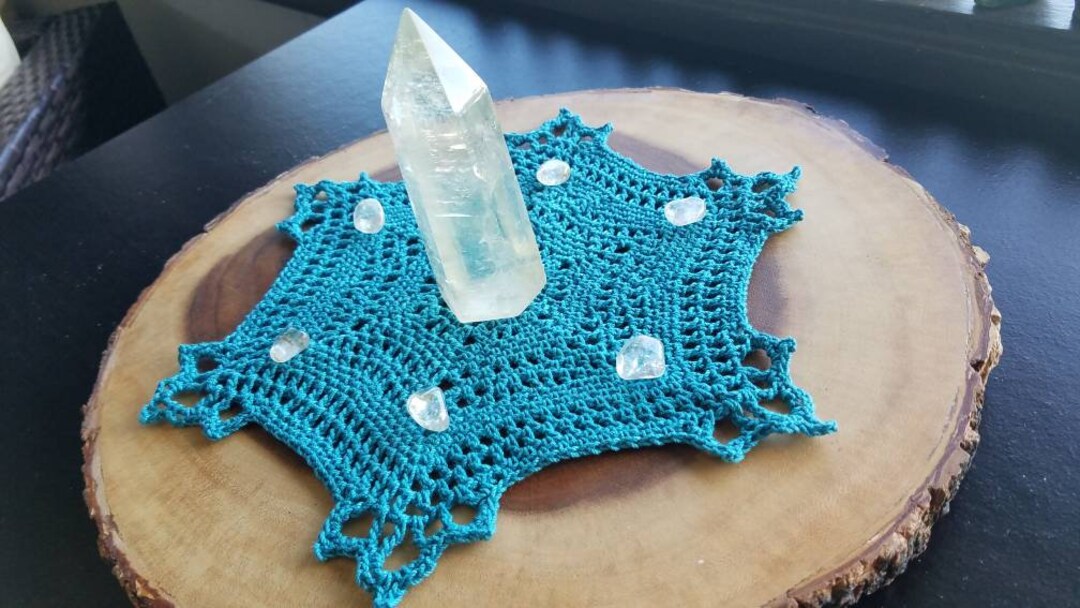 Hexagonal Grid Cloth in Peacock - Etsy