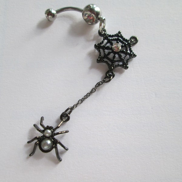 Spider Web Belly Piercing - Etsy
