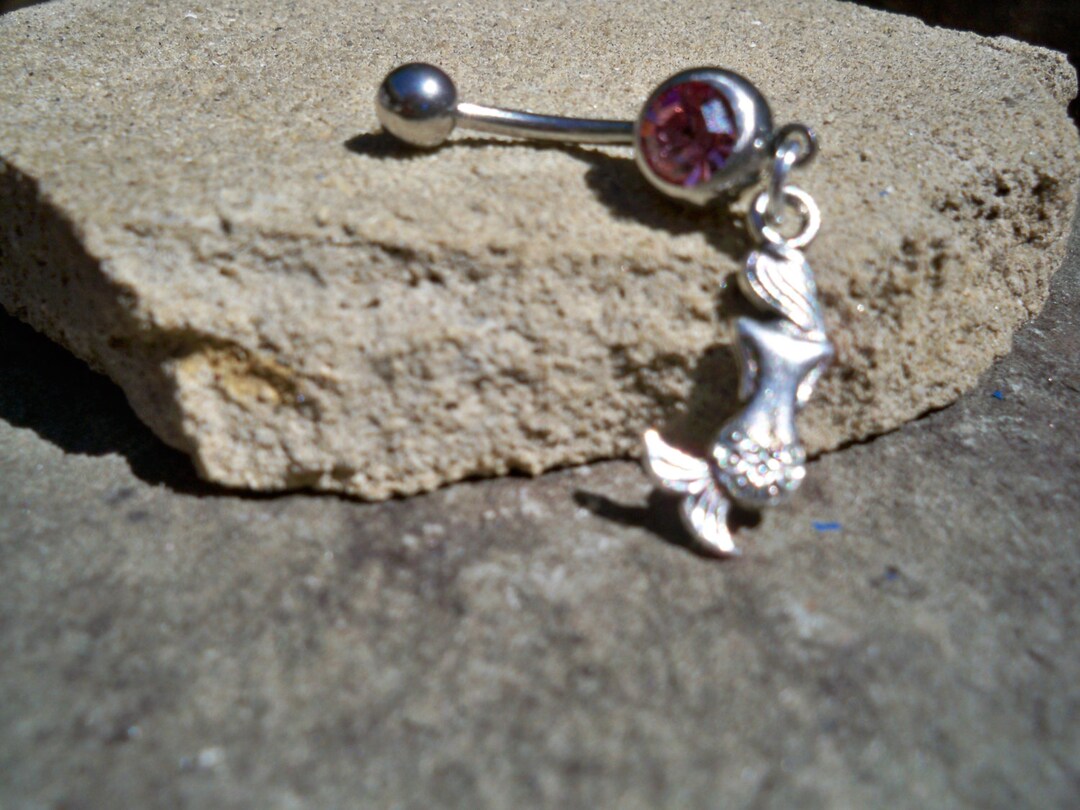 Body Jewelry Mermaid Belly Button Rings Piercing - Etsy