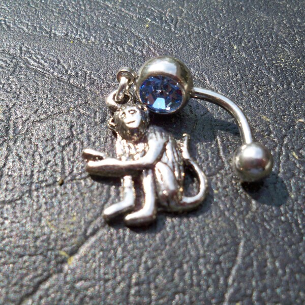 Monkey Navel Ring - Etsy