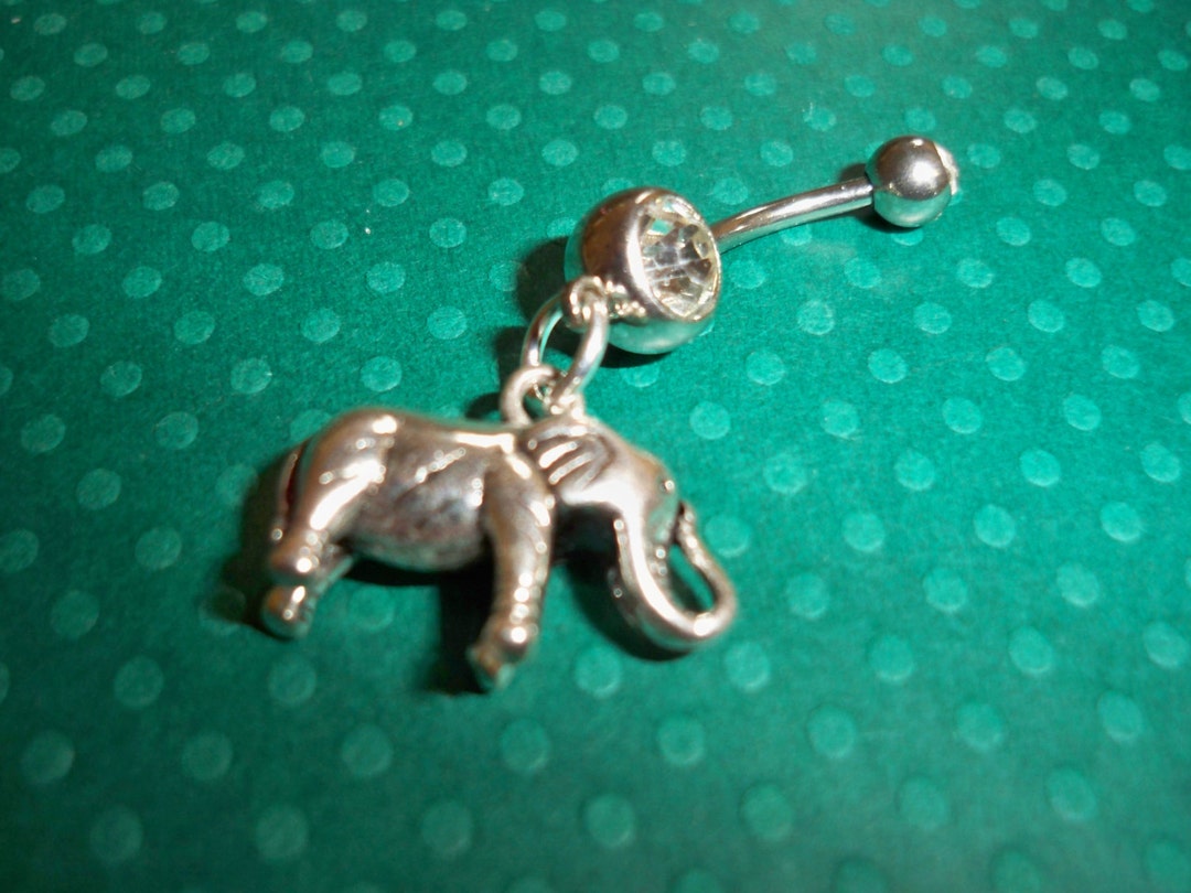 Belly Jewelry Elephant Belly Button Rings, Body Jewelry Piercing - Etsy