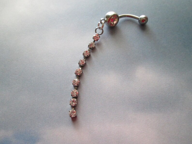 Belly Jewelry Rhinestone Bling Belly Button Ring Navel Ring Piercing - Etsy
