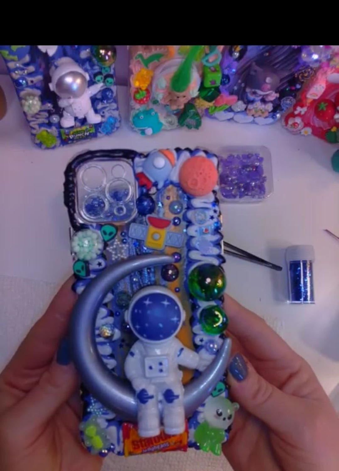 Custom- You Design Decoden Outer Space Phone Cases - Etsy