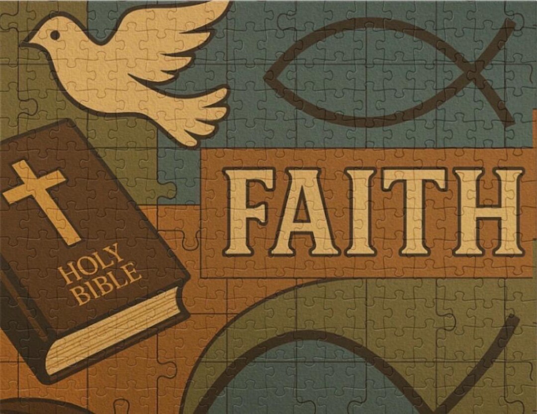 Christian “FAITH” Jigsaw Puzzle – 252 Pieces | Inspirational Bible ...