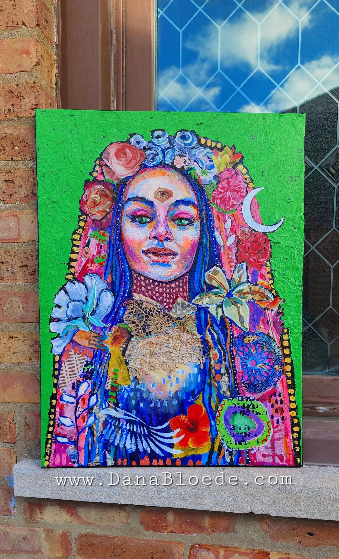 Profound Gratitude Mixed Media Painting Texxture Vibrant Acrylics on ...