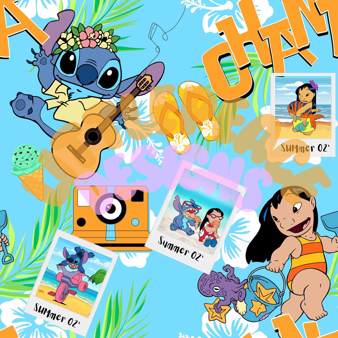Lilo and Stitch Gender Neutral Seamless File/ Seamless Pattern - Etsy