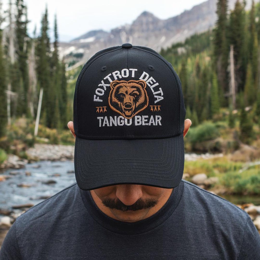 Foxtrot Delta Tango Bear Embroidered Hat, Smokey Bear Cap, Anti Trump ...