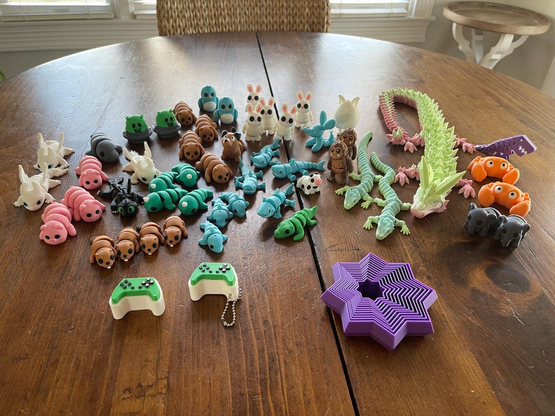 3d Printed Fidget Critters - Etsy
