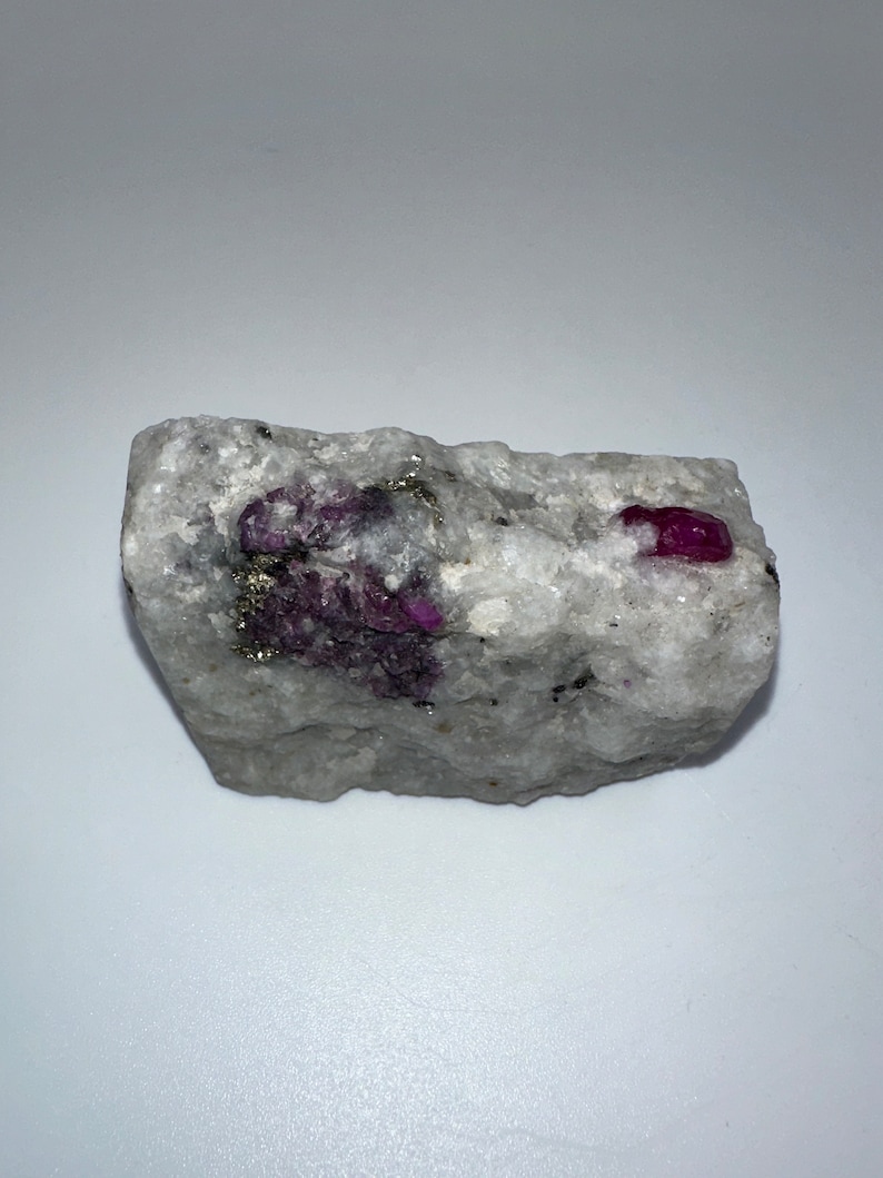 Beautiful Ruby Mineral Specimen With Hints of Pyrite - Etsy