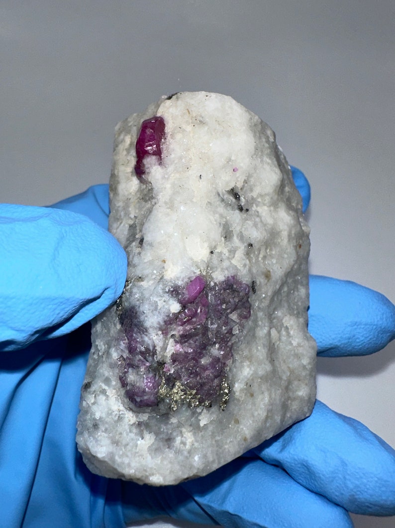 Beautiful Ruby Mineral Specimen With Hints of Pyrite - Etsy