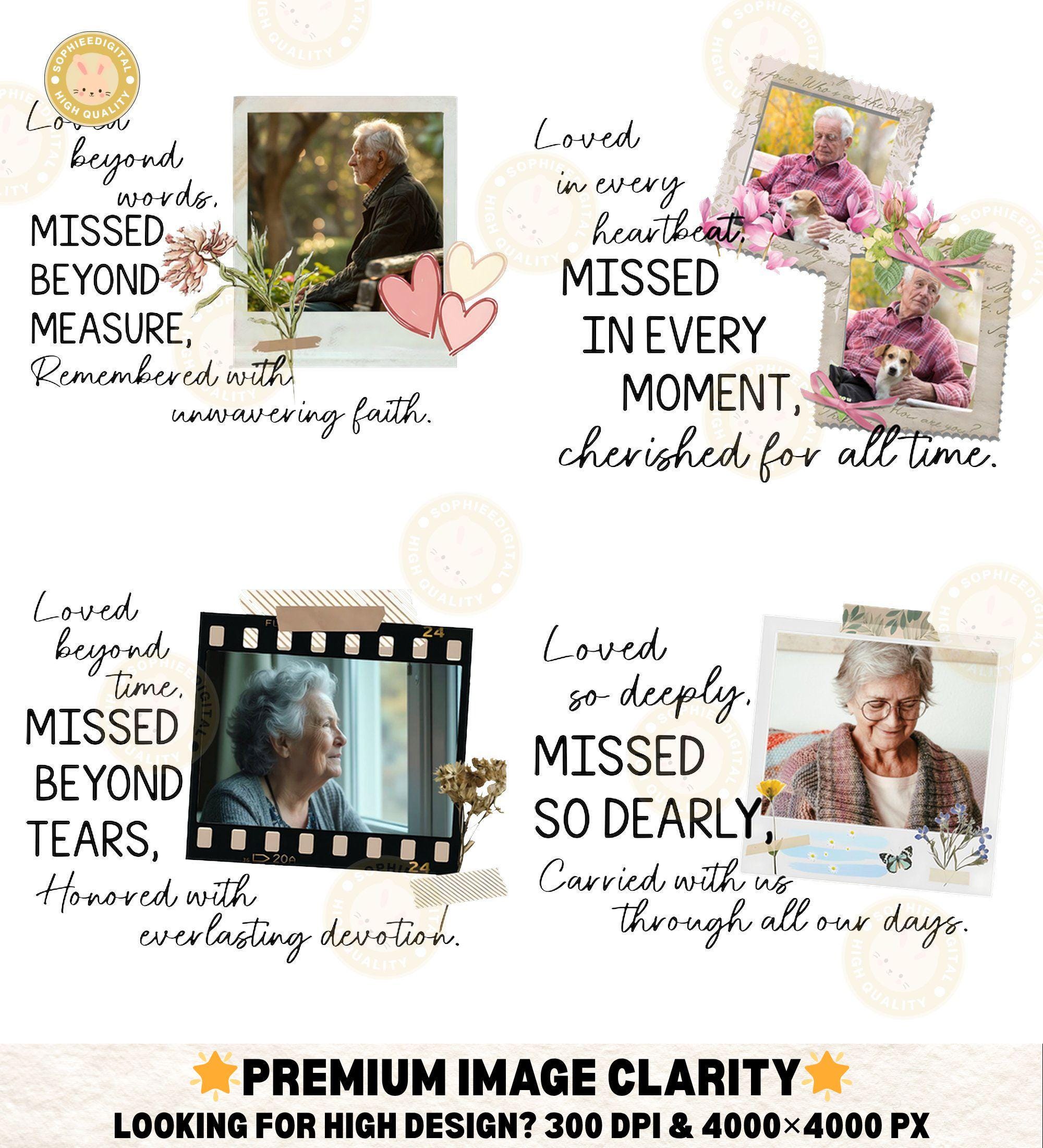 6+ Custom Memorial Canva Template, Loved Beyond Words Png, Missed ...