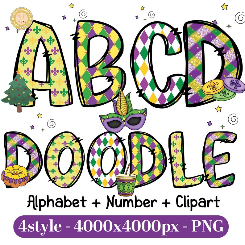 4+ Mardi Gras Letters Png Bundle, Mardi Gras Alphabet Png, Mardi Gras ...