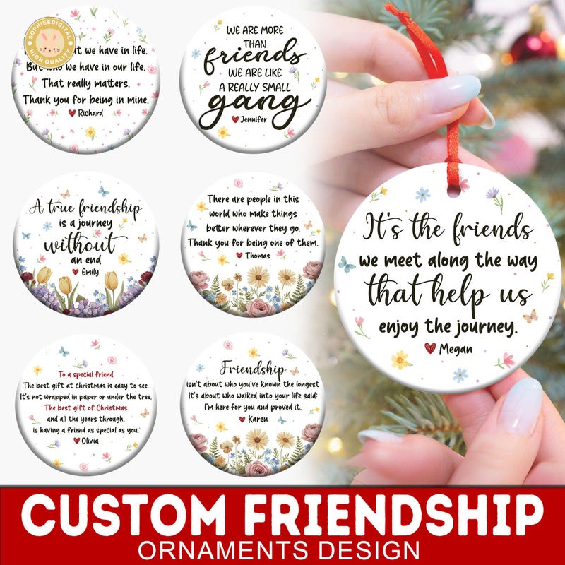 Friendship Christmas Ornament - Etsy
