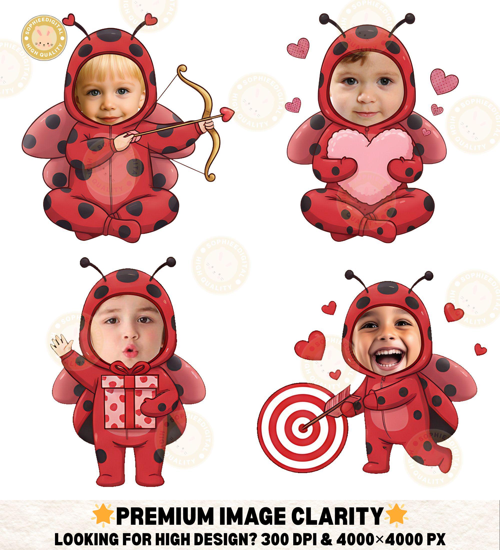 10+ Custom Love Bug Canva Template, Valentine Ladybug Png, Custom Kid ...