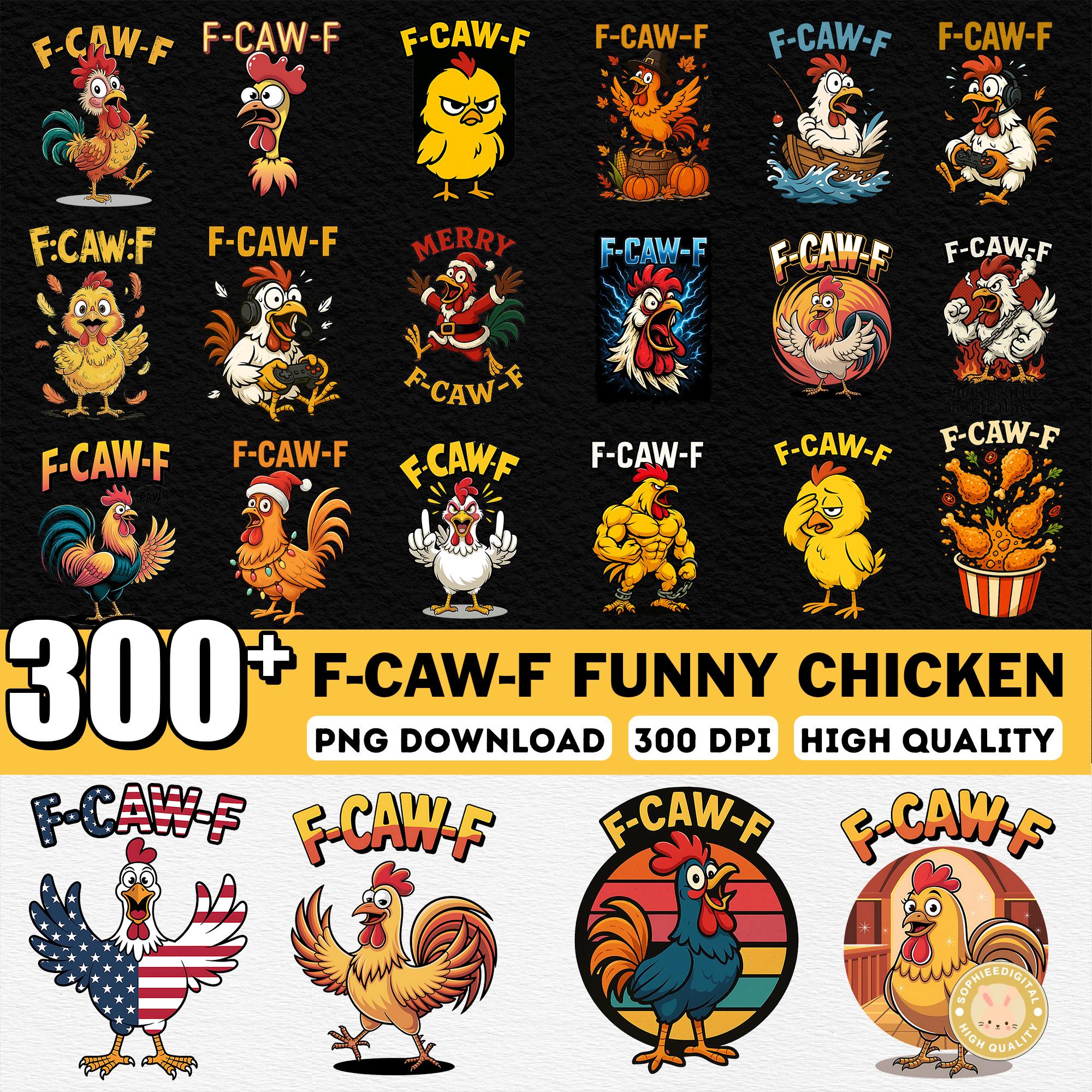 300+ Chicken Middle Finger Png Bundle, Screaming Chicken Png, F-caw-f ...
