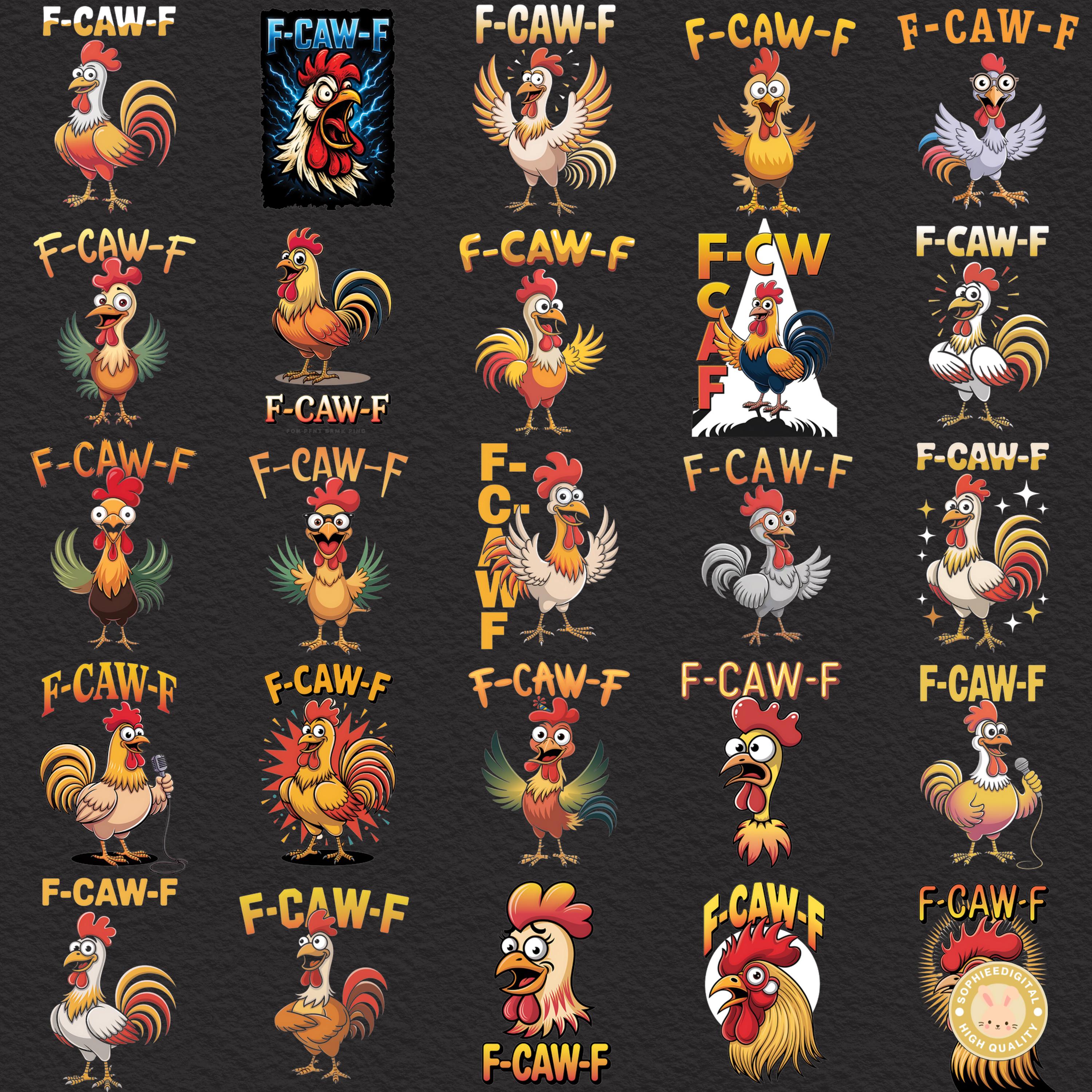 300+ Chicken Middle Finger Png Bundle, Screaming Chicken Png, F-caw-f ...