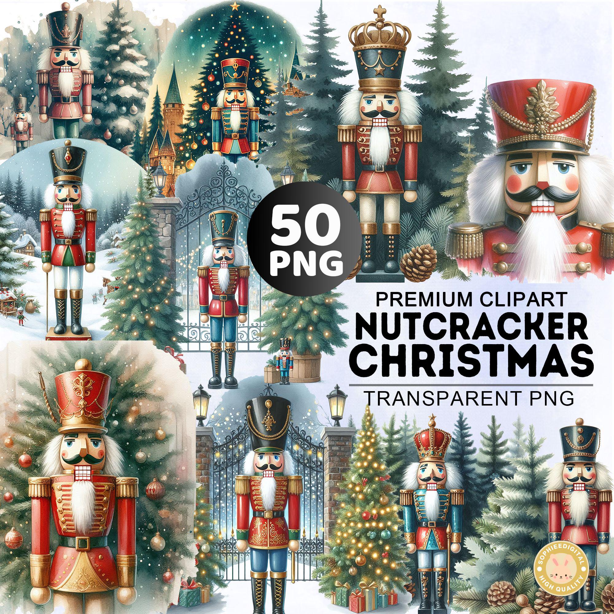 50+ Nutcrackers Bundle Png, Watercolor Nutcracker Christmas Clipart ...