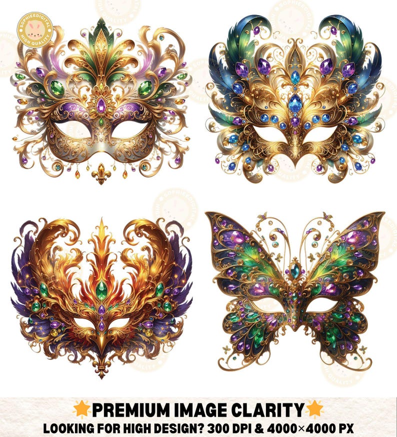20+ Vibrant Mardi Gras Clipart Bundle, Mardi Gras Alligator Png ...