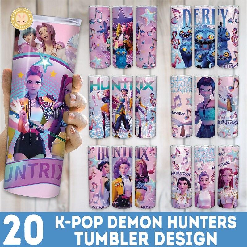 Huntrix Water Bottle Wraps - Etsy