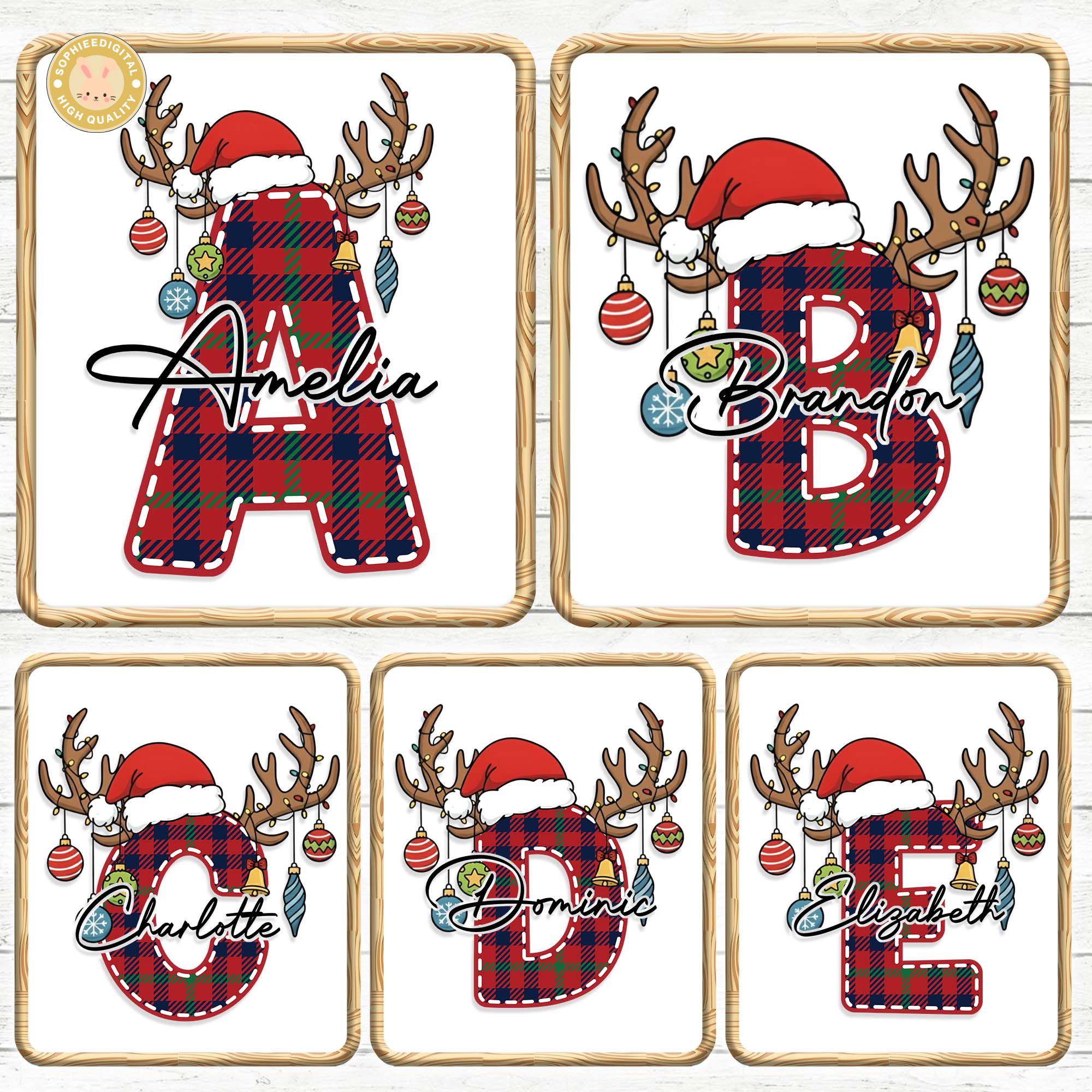 6+ Custom Christmas Png Bundle, Christmas Letter Png, Santa Stocking ...