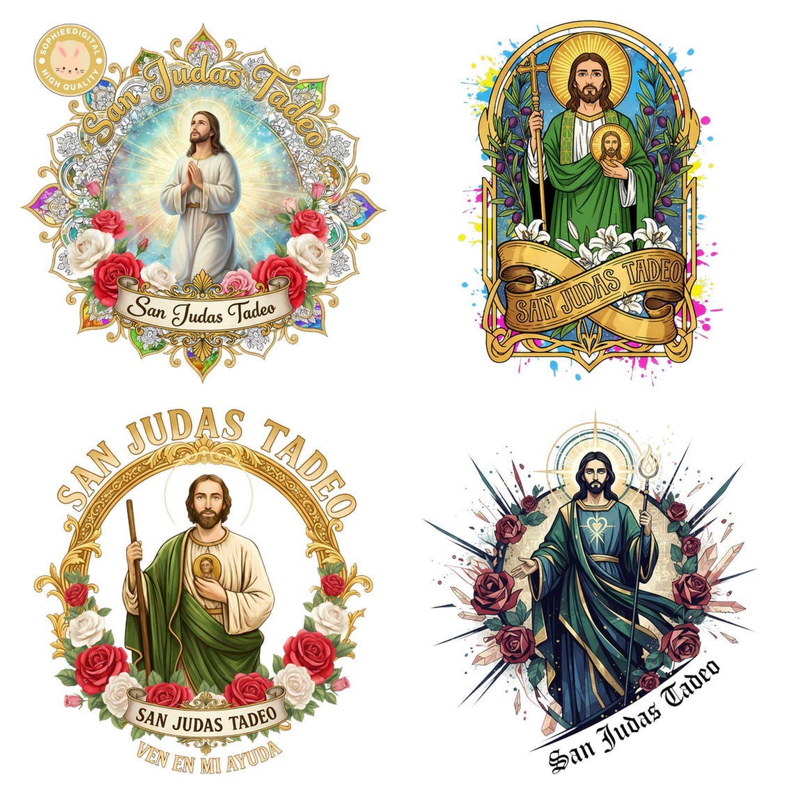 50+ Saint Jude Thaddeus Png Bundle, Christian Region Png, Faith Mexico ...
