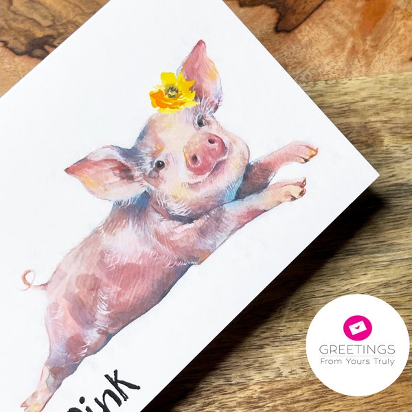 Pig Note Cards - Etsy