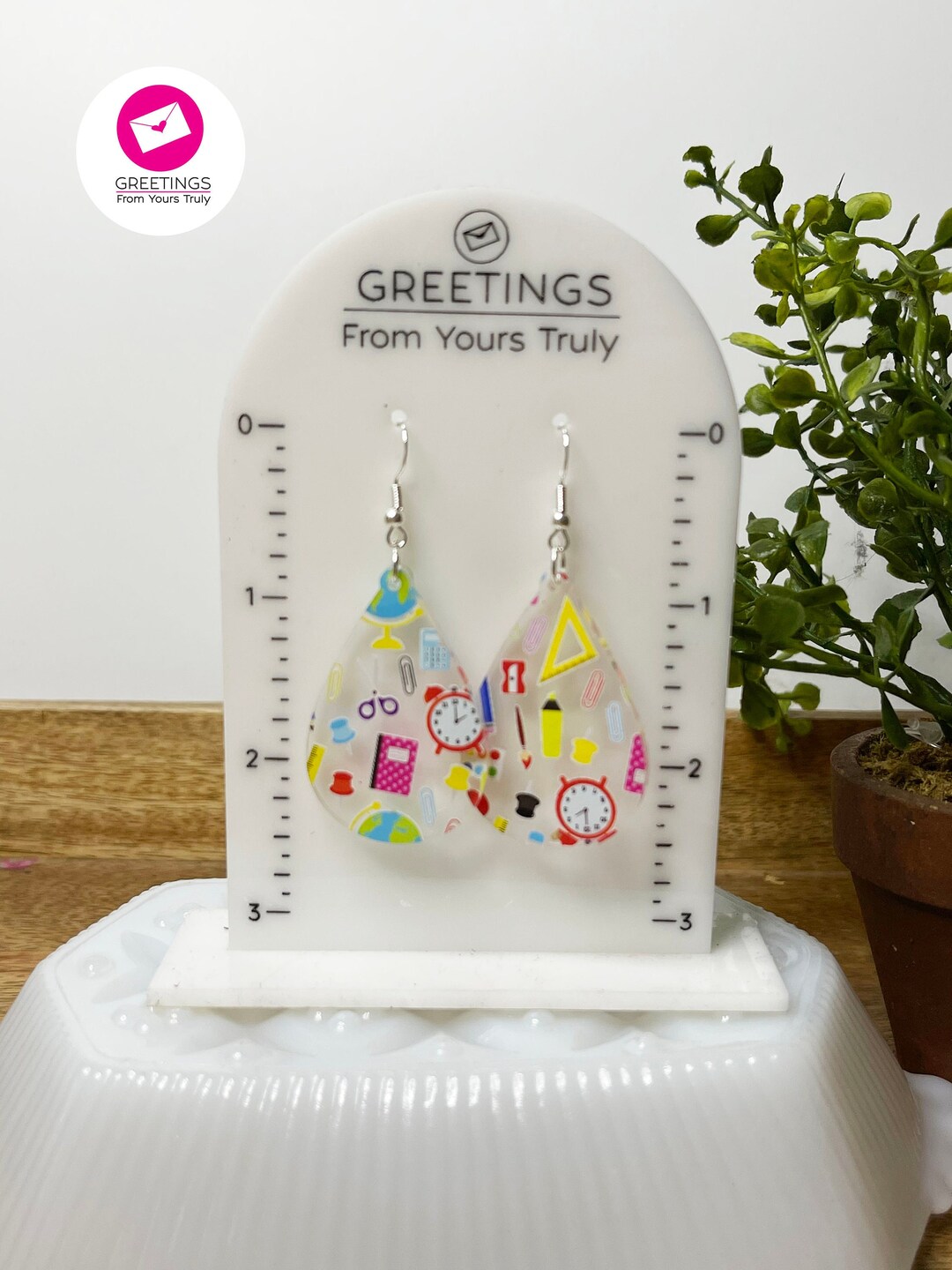 School Days Earrings, Back to School, Earring, Teacher, School Supplies ...