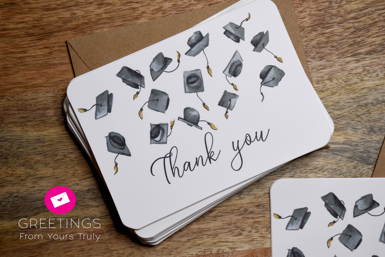 Graduation Thank You Cards Note Cards Graduation Cap Toss - Etsy
