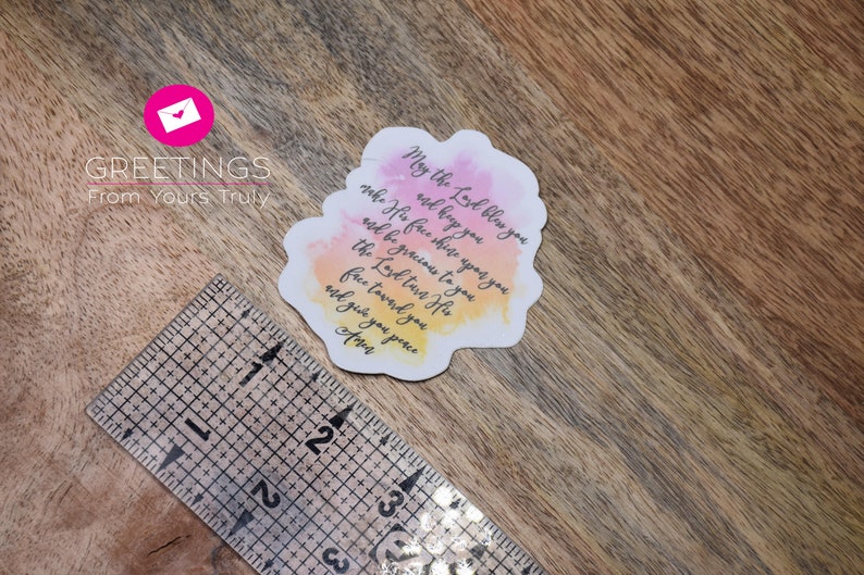 Christian Blessing Sticker the Lord Bless You and Keep You | Etsy