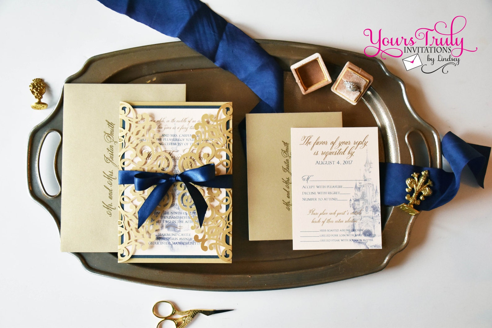 Castle Invitation Cinderella Invitation Fairytale - Etsy