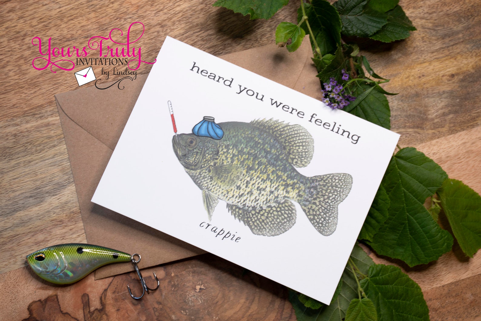 Feeling Crappie, Get Well Soon, Fish Card, Fisherman Card, Fishing Card ...