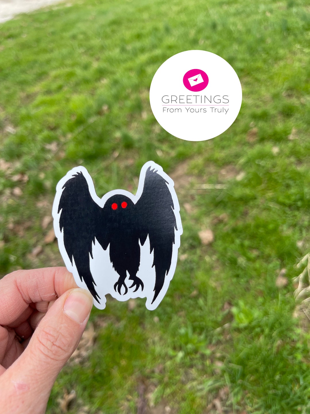 Mothman Magnet, Fridge Magnet, Mothman Believes in You, Point Pleasant ...