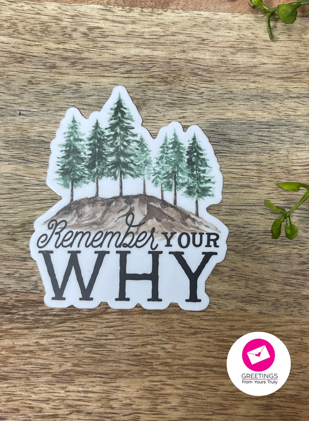 Remember Your Why Sticker: Waterproof Vinyl Decal (3") - Etsy