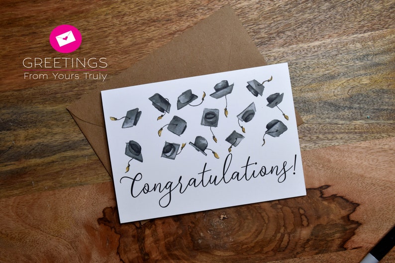 Graduation Card Congratulations Graduate Diploma College - Etsy