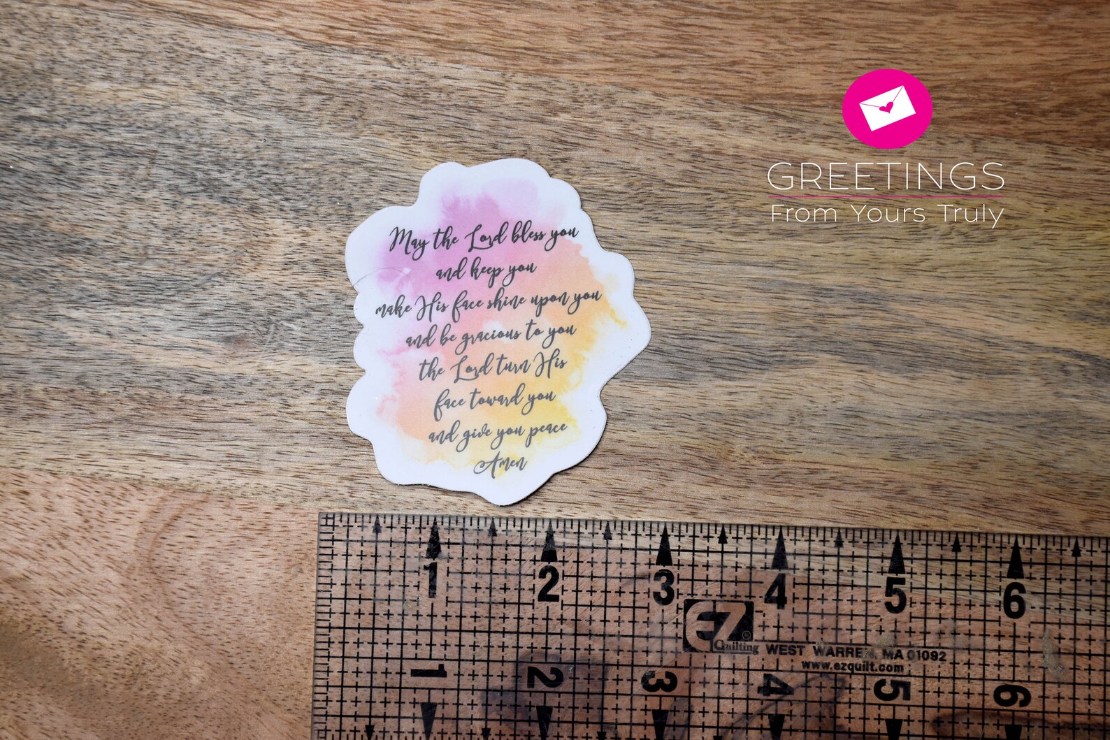 Christian Blessing Sticker the Lord Bless You and Keep You - Etsy