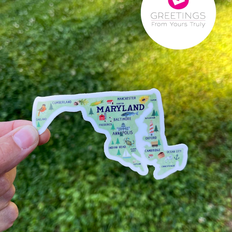 Maryland Stickers Pack - Etsy