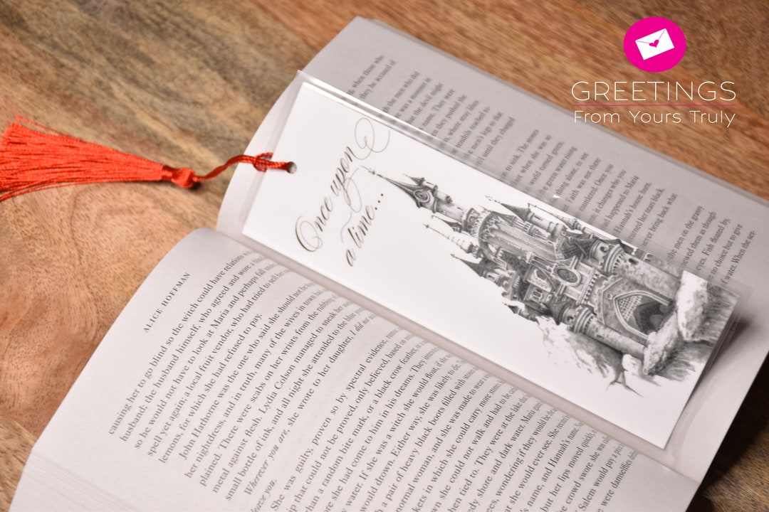 Once Upon a Time Bookmark, Fairytale Book Mark, Cinderella's Castle ...