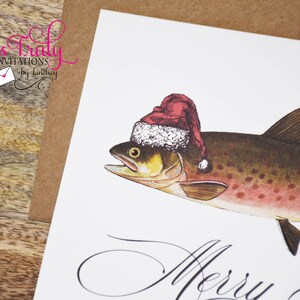Merry Fishmas, Fisherman, Fish Christmas Card, Fish Santa, Funny ...