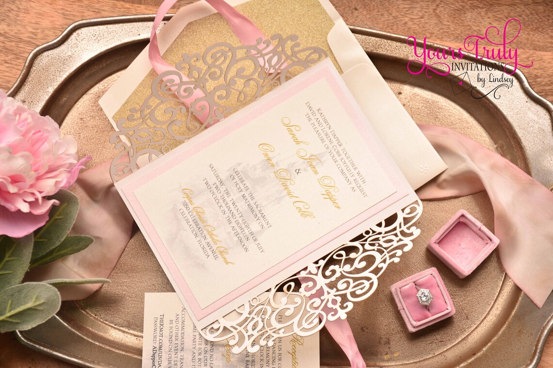 Castle Invitation Cinderella Invitation Fairytale - Etsy