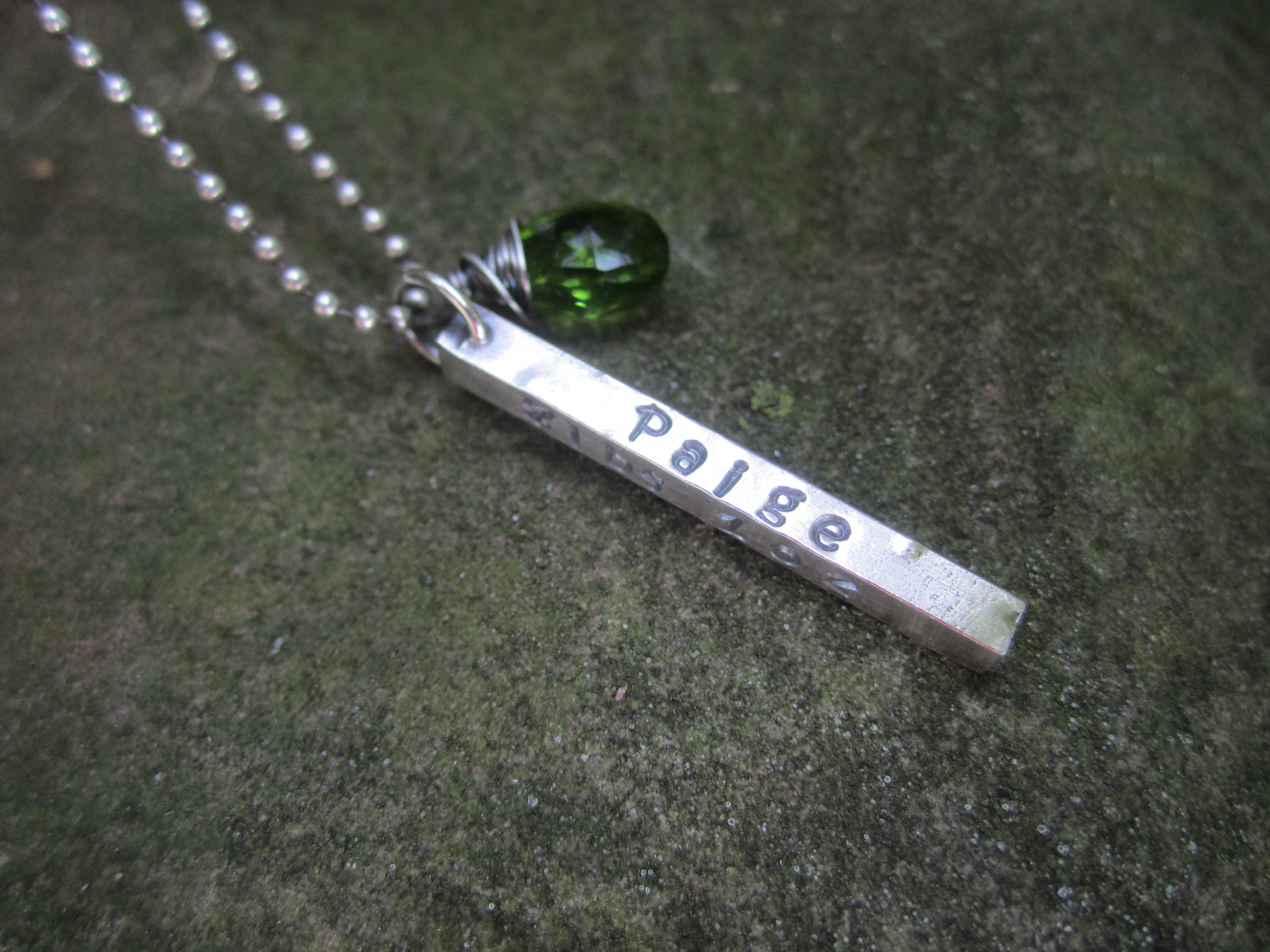 Additional Birth Stat Bar Sterling Silver 4 Sided CUSTOM - Etsy