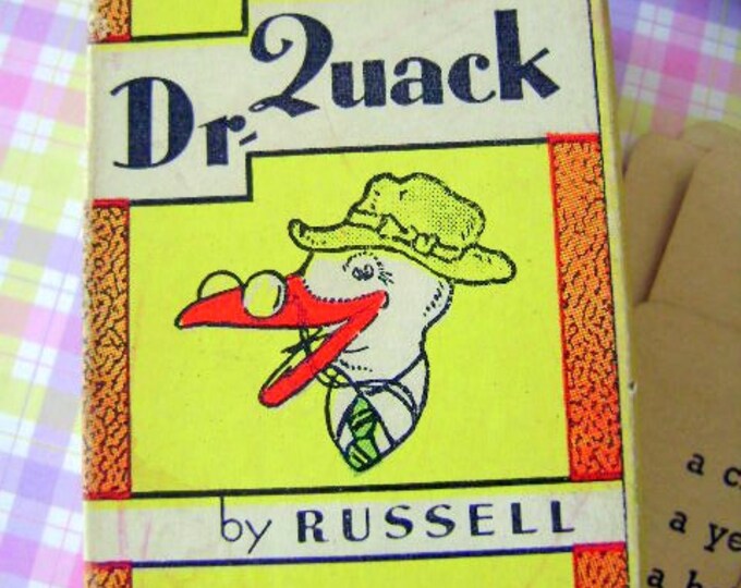 1930s Game of Dr.quack-a Big Little Card Game - Etsy