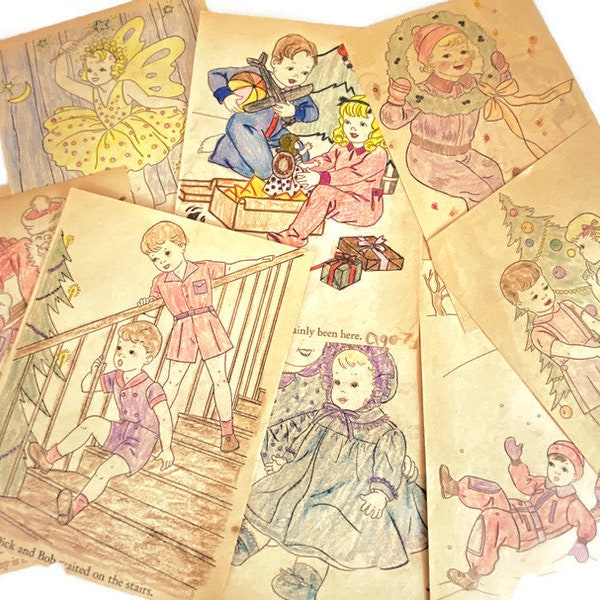 Old Coloring Books - Etsy